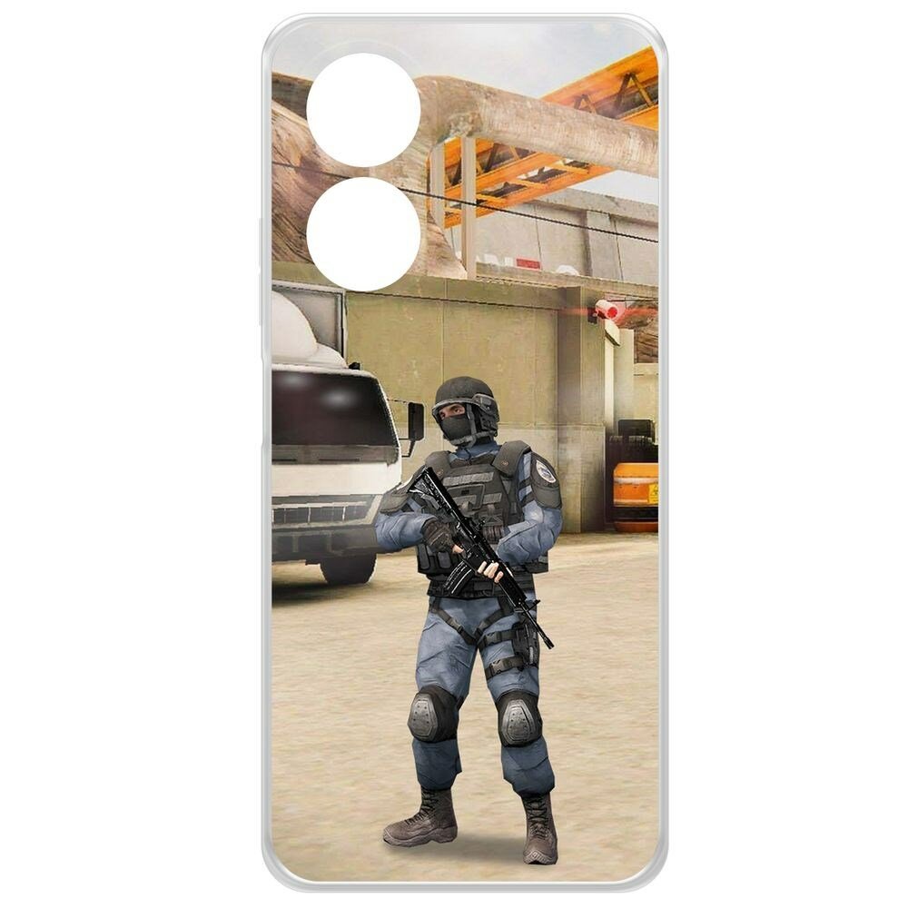 Чехол-накладка Krutoff Clear Case Cтандофф 2 (Standoff 2) - GIGN для Oppo A58 4G