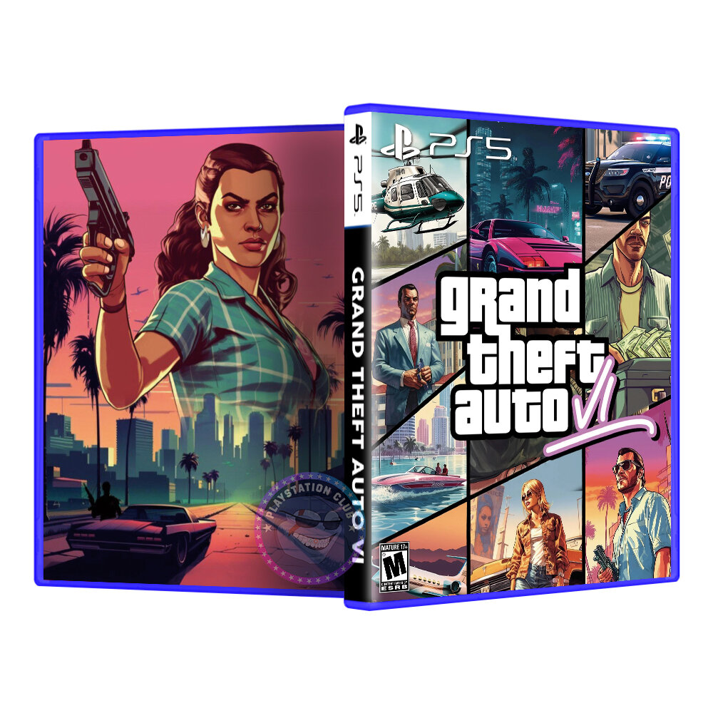 Эксклюзивная обложка PS5 для GTA 6 Grand Theft Auto №1