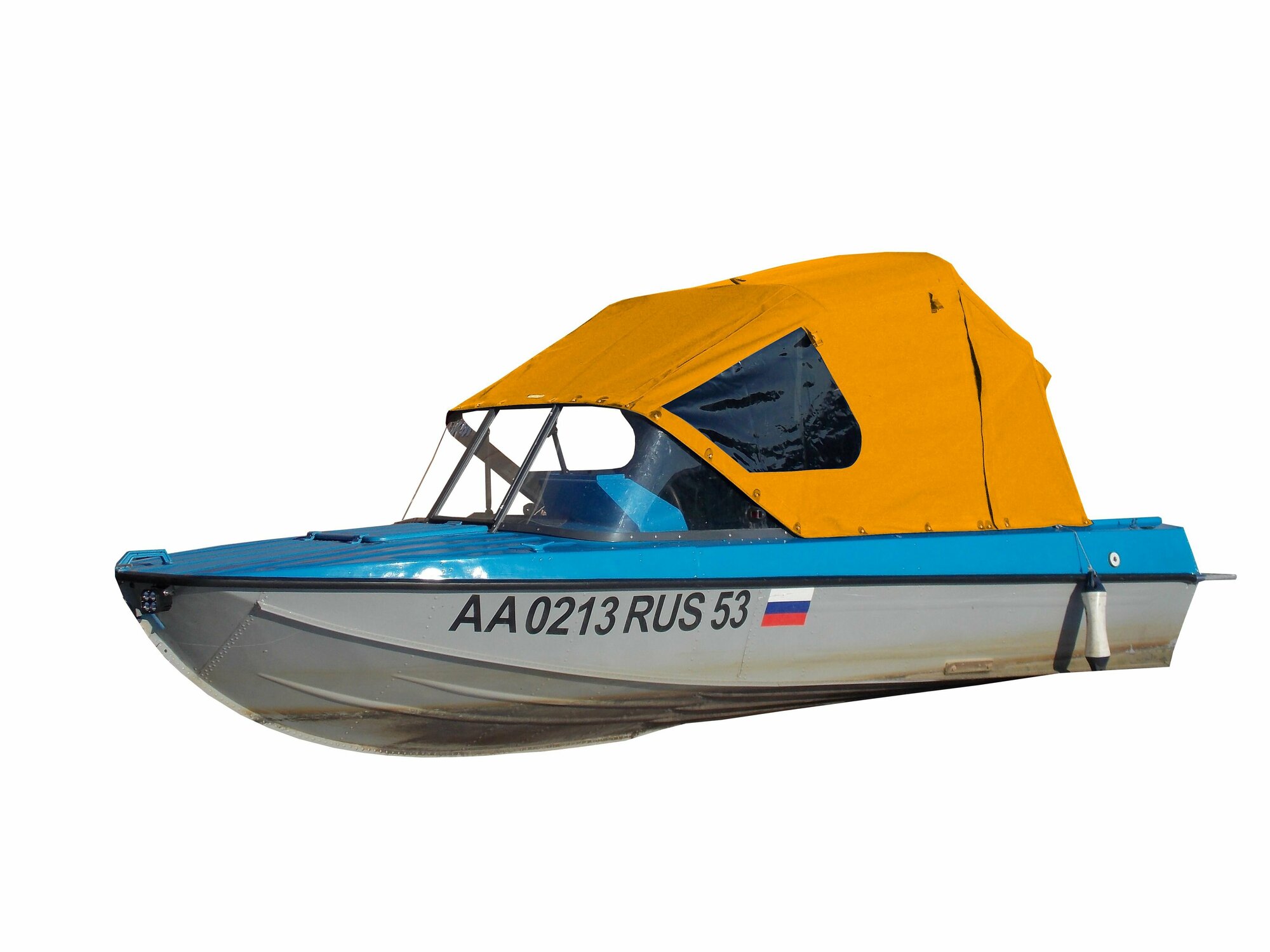 Казанка 5М2,3,4. Стекло с калиткой, тент, дуги, крепление. Комплект