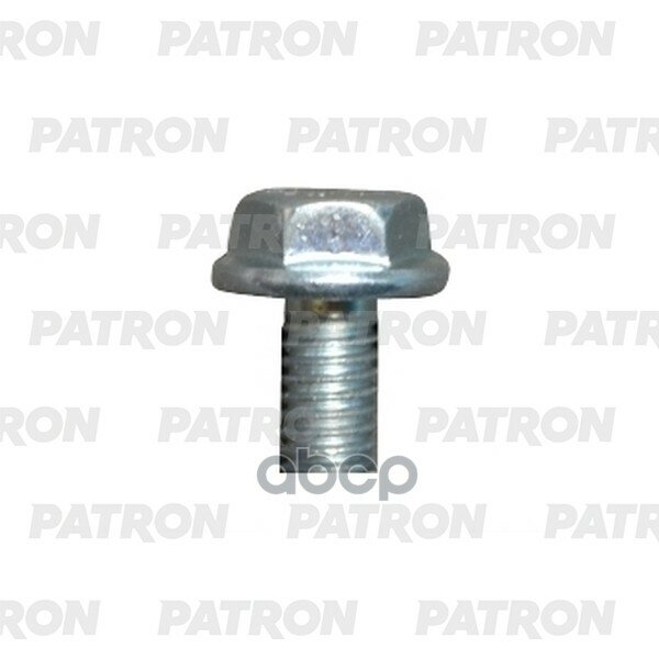Болт металлический белый универсальный M8X16 PATRON арт. P37-2589T