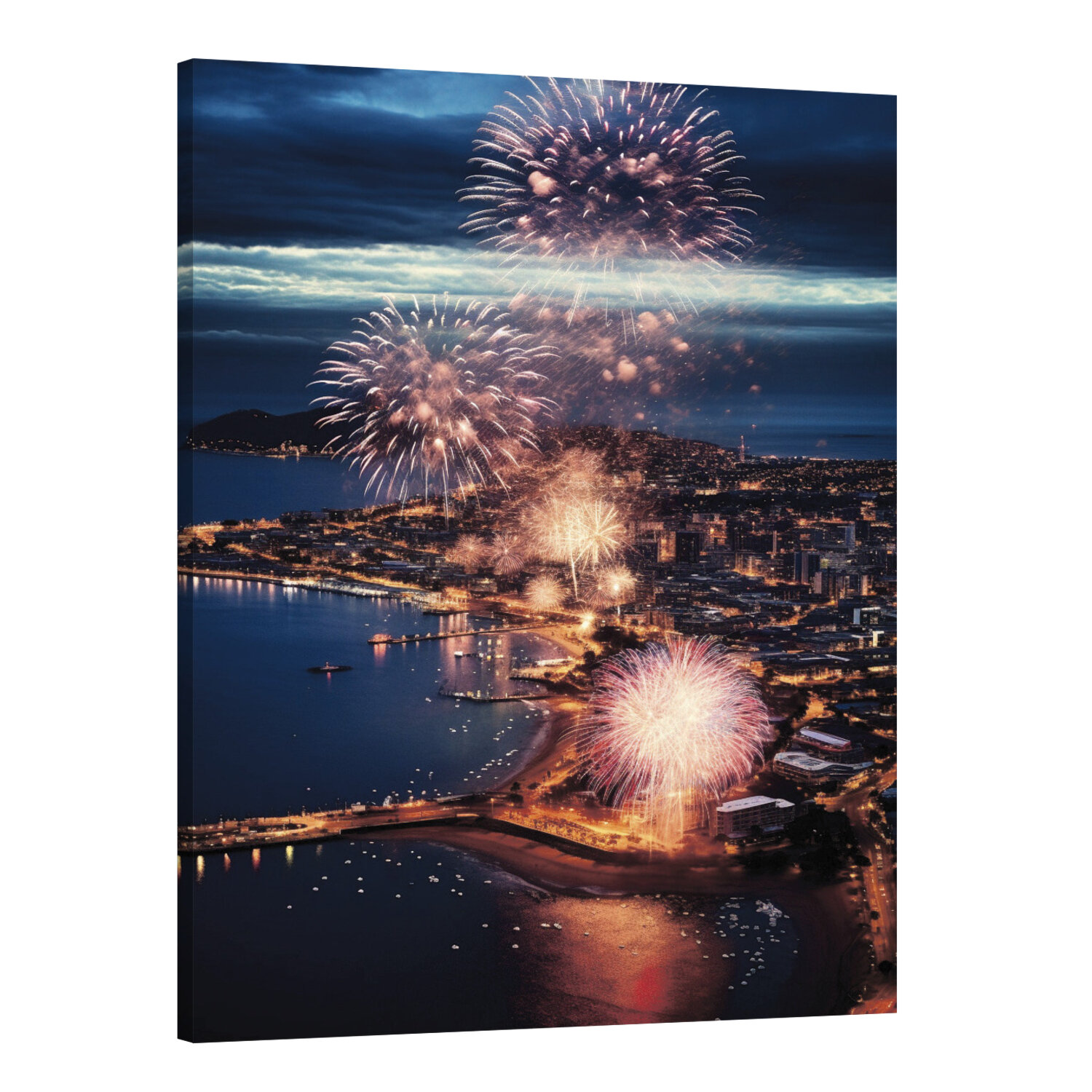 Интерьерная картина 50х70 "Летний фейерверк"