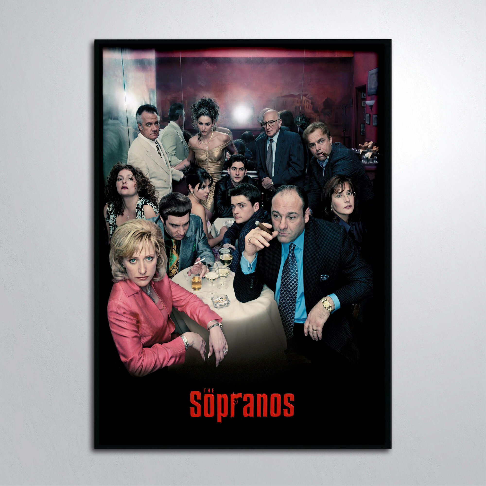 Постер без рамы/Сериал Клан Сопрано Застолье The Sopranos