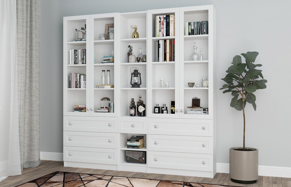 Шкаф книжный стеллаж Билли Billy по мотивам Икея Ikea - 51 200x30x202 для книг