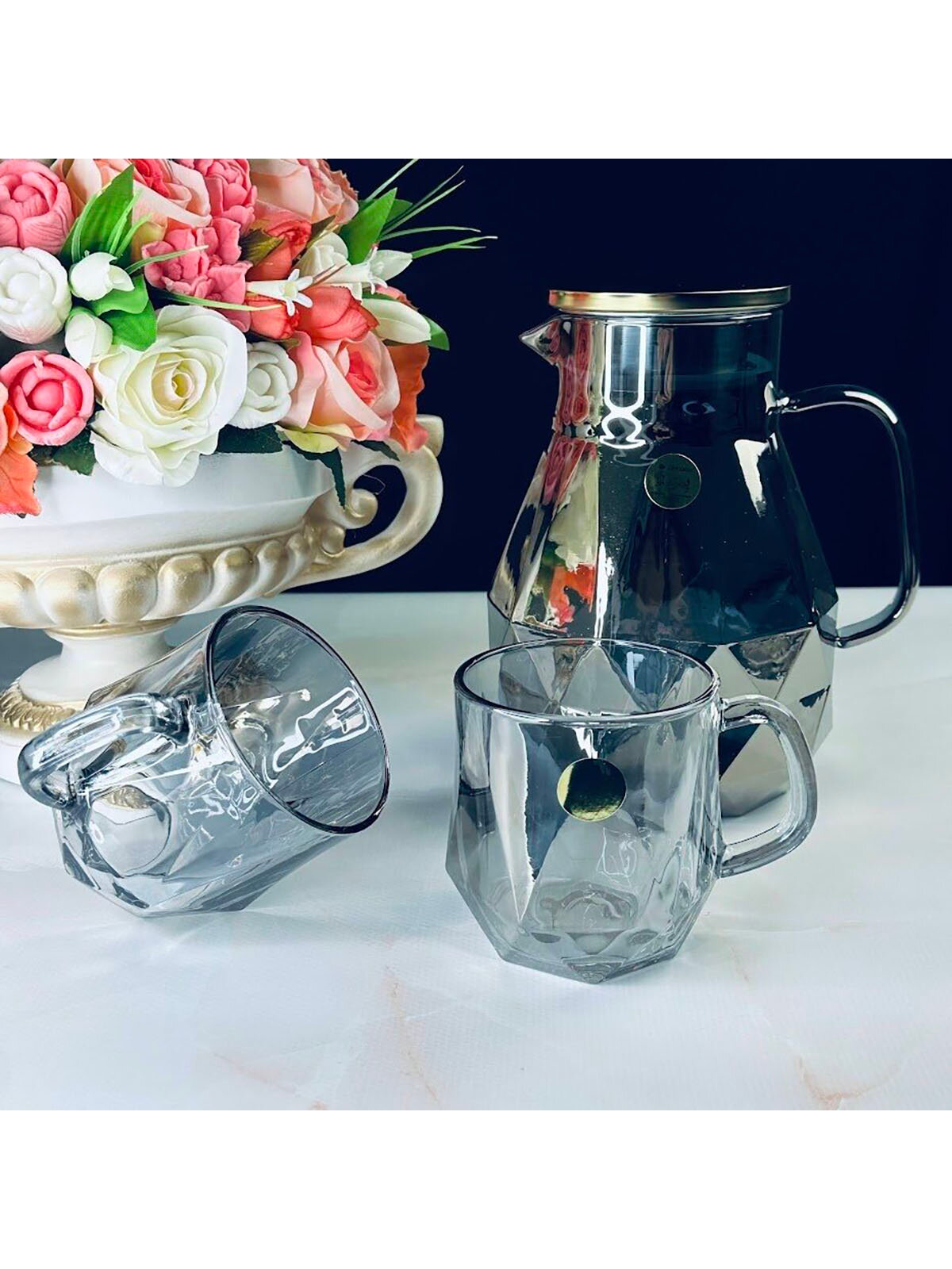 Чайный сервиз Lenardi, на 6 персон, из стекла