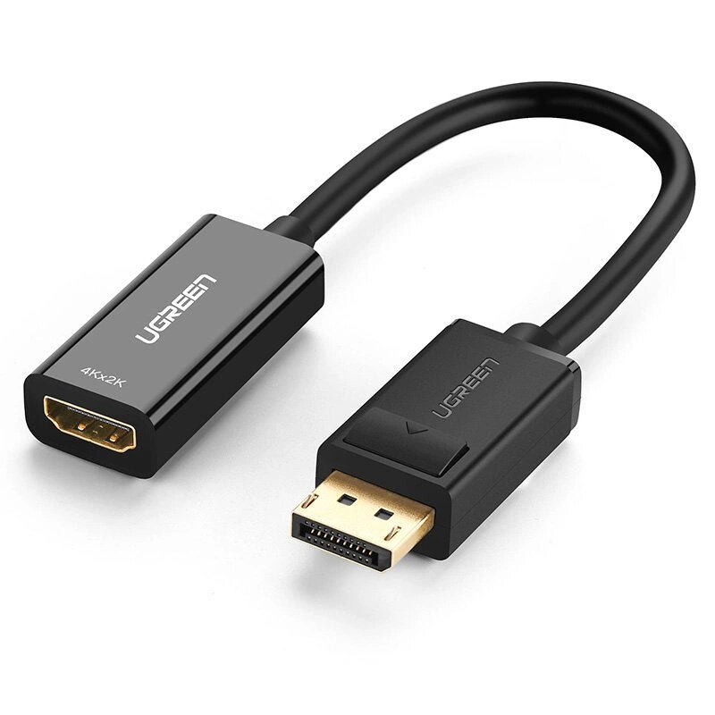 Переходник Ugreen MM137 DisplayPort (Male) to HDMI (Female) 1080P 60Hz (40362)