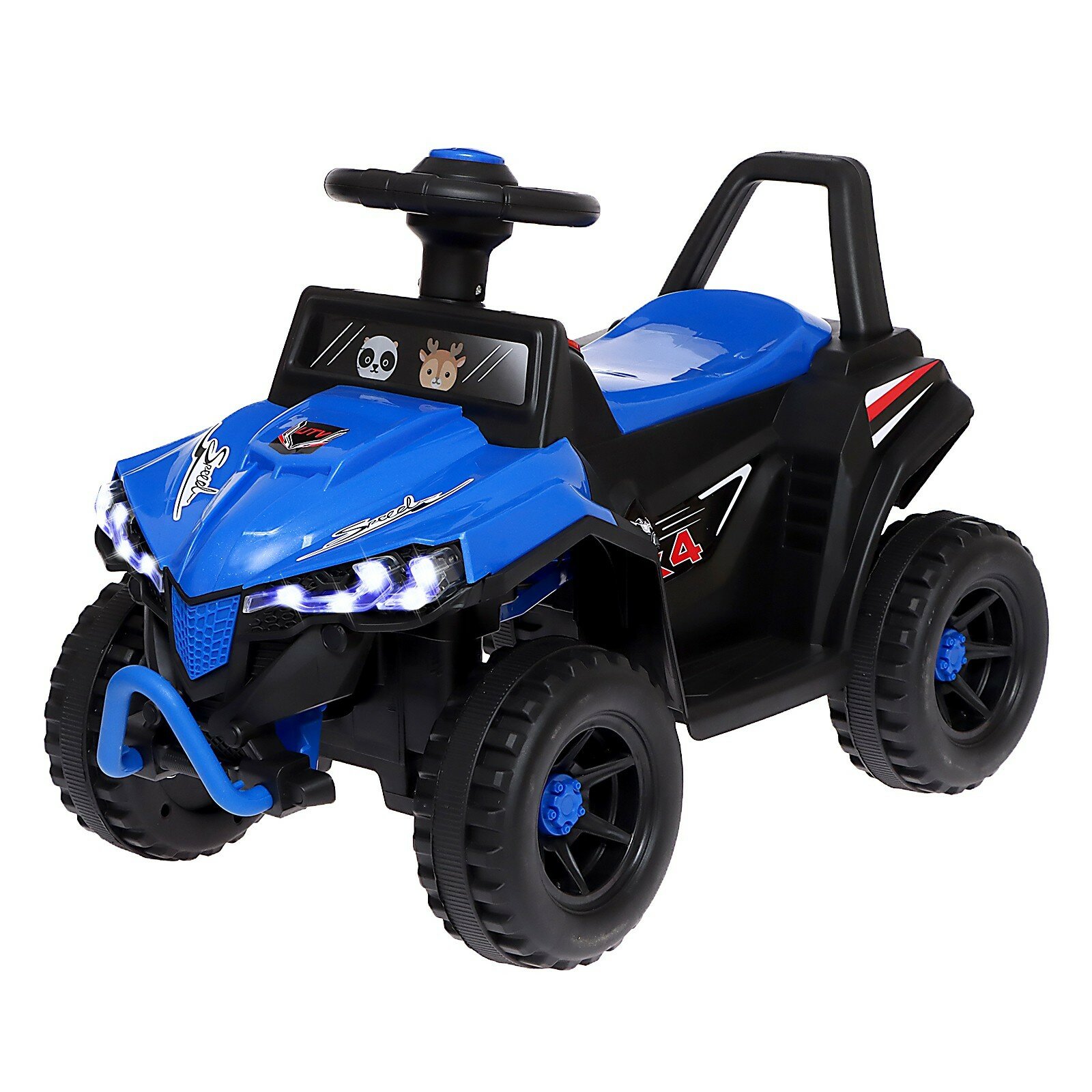 Электромобиль "Квадрик", цвет синий, песни и истории, Сима-ленд
