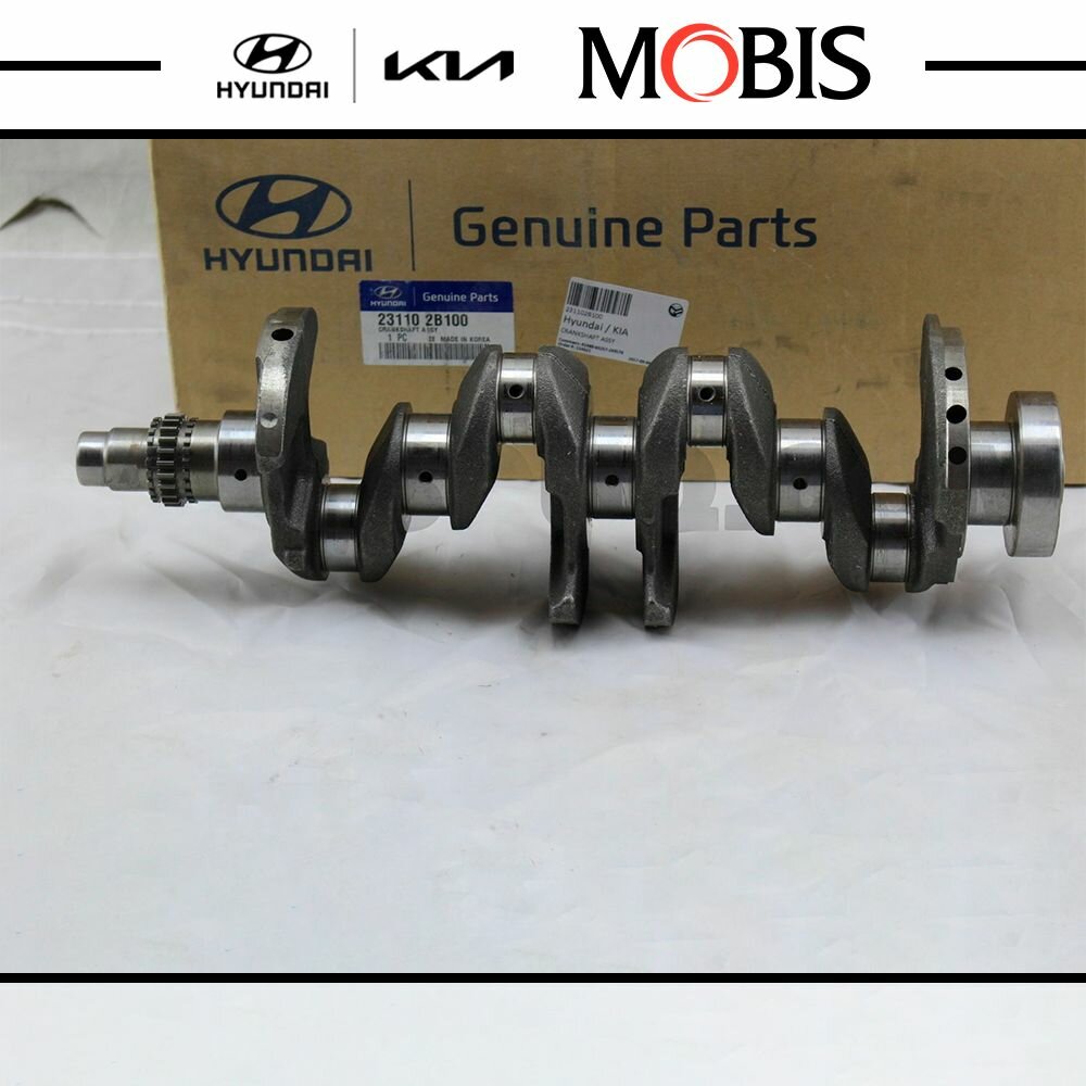 Вал коленчатый для Hyundai Solaris 2011-2017, I20 2009-2014, I30 2008-2013; KIA Ceed 2006-2013, Rio 2011-2016 / арт. 231102B100 / бренд MOBIS