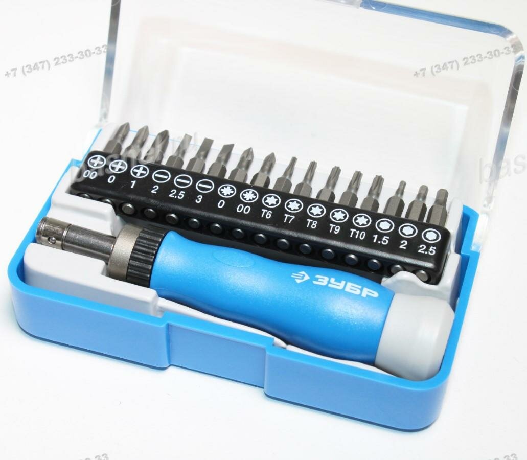 Отвертка реверсивная ЗУБР для точных работ 17 предм, Зубр