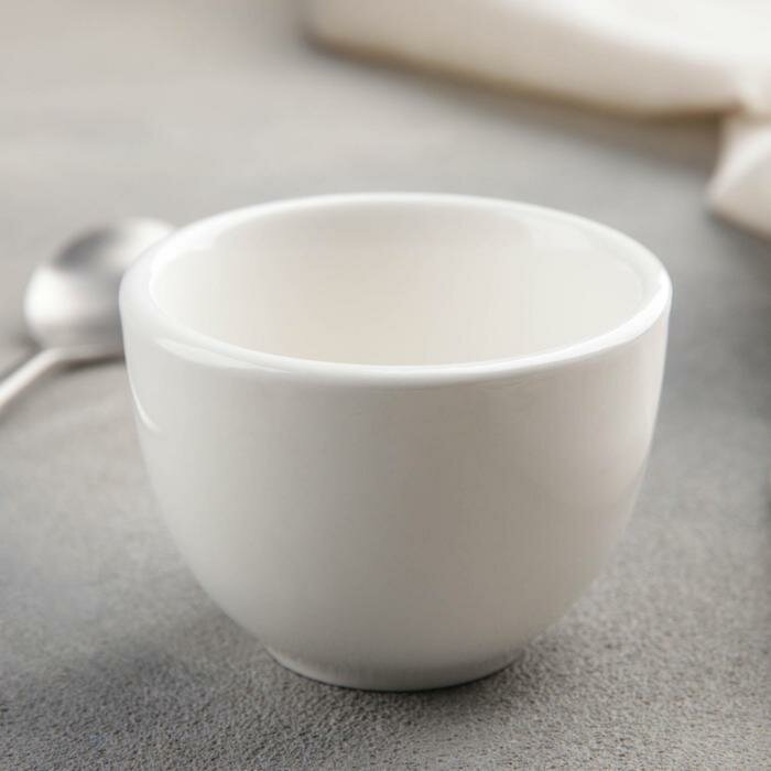 Соусник фарфоровый "White Label", 120 мл, 7 см, цвет белый, соусница