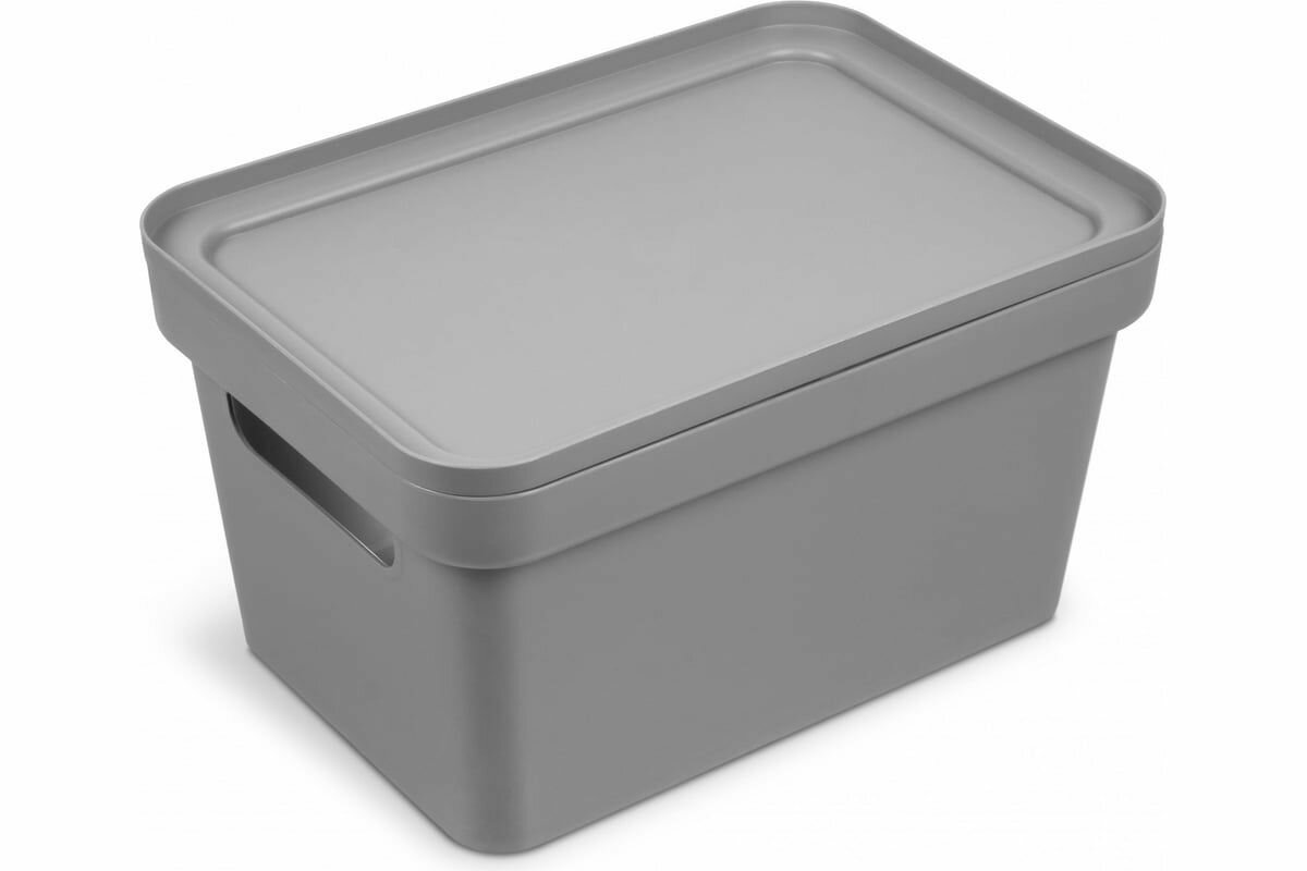 Коробка для хранения Martika Фортуна 270x190x150 мм серая С745СЕР