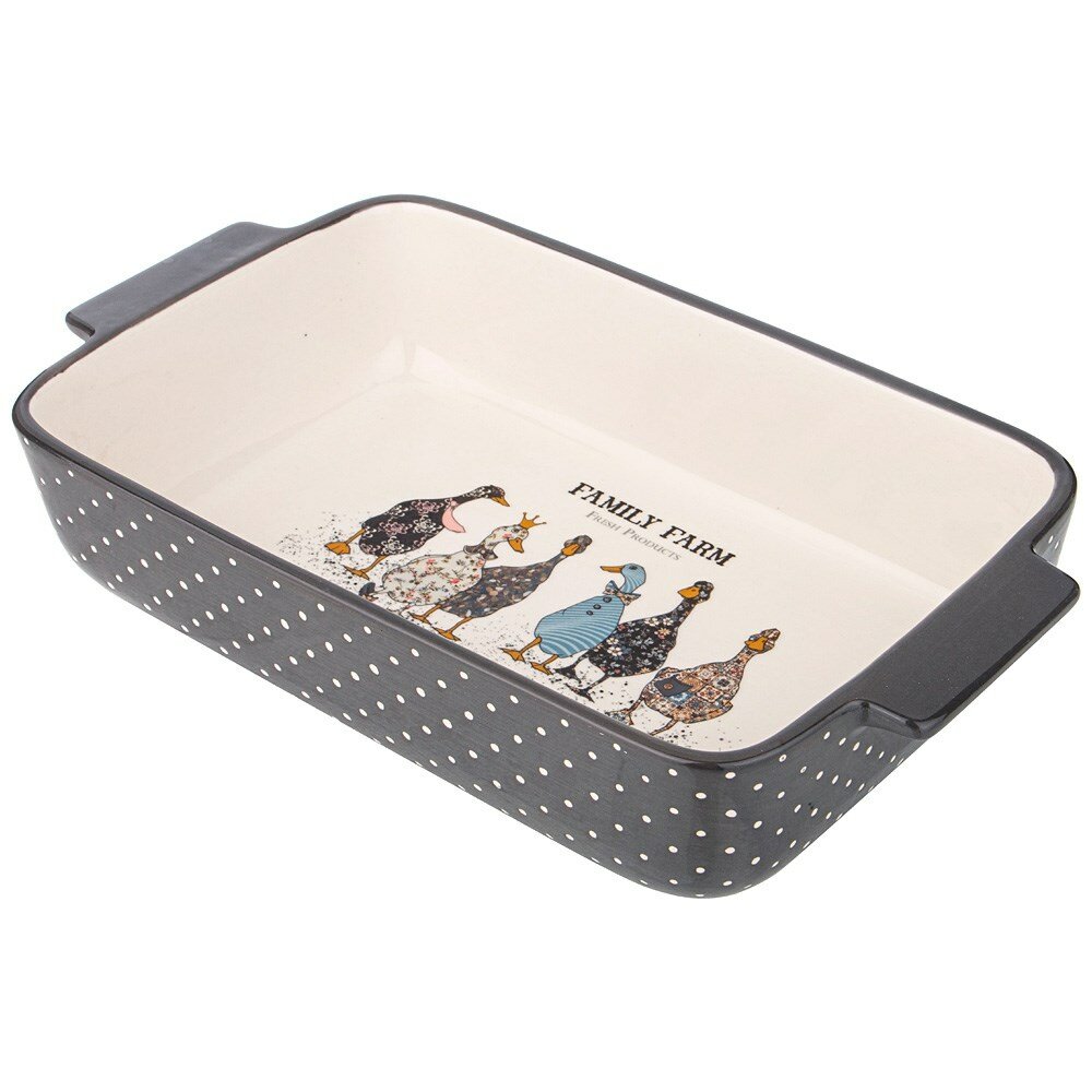 Блюдо для запекания agness "Family farm" прямоуг.2,8 л 33,5*19,5*7,5 см