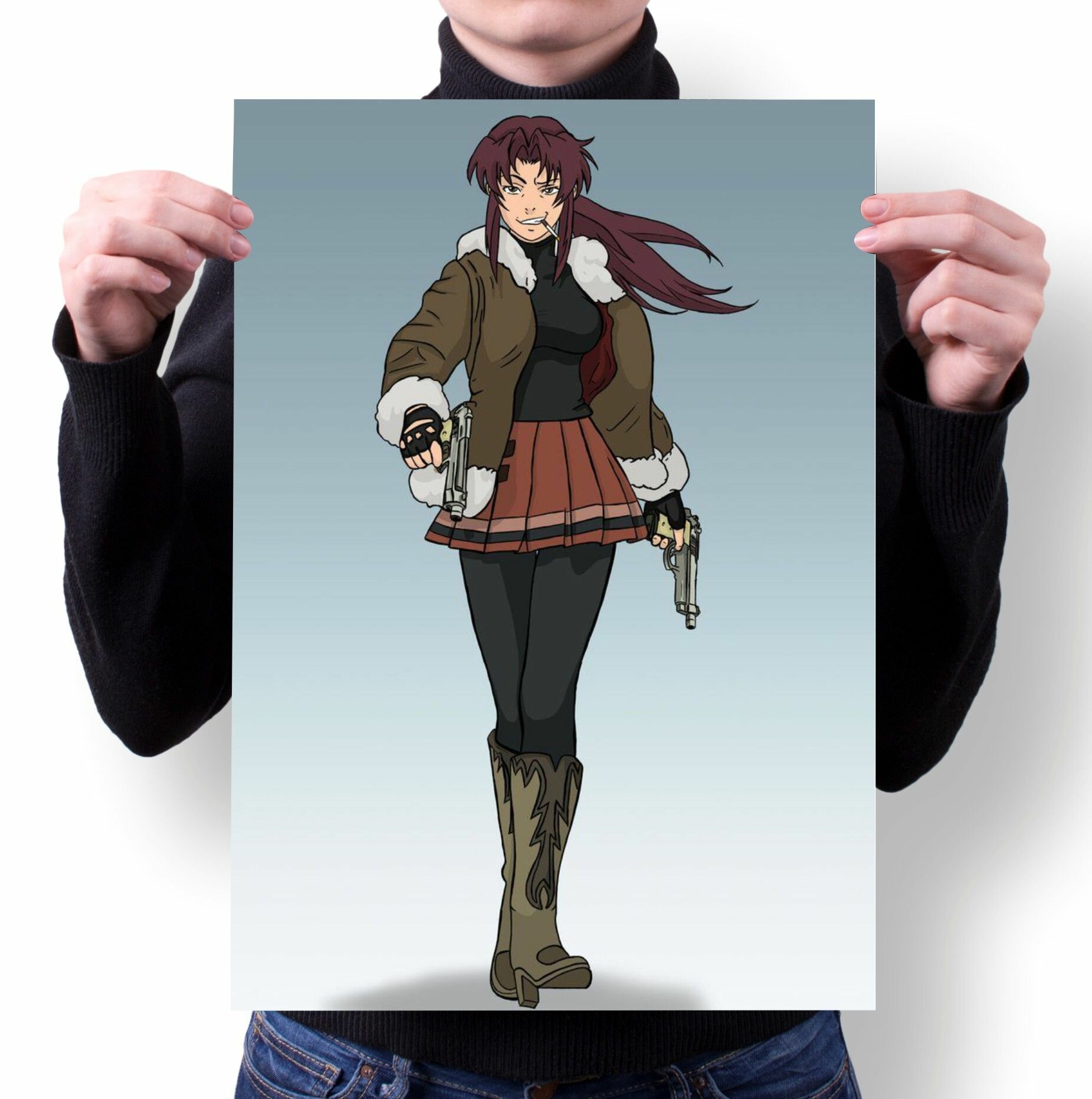 Плакат формата А4 с принтом "Пираты Чёрной Лагуны"