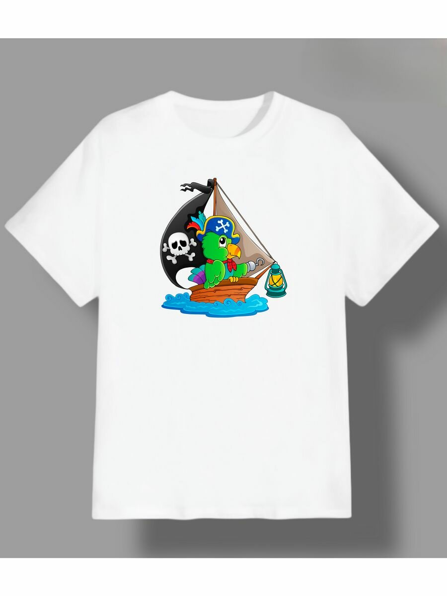 Футболка попугай