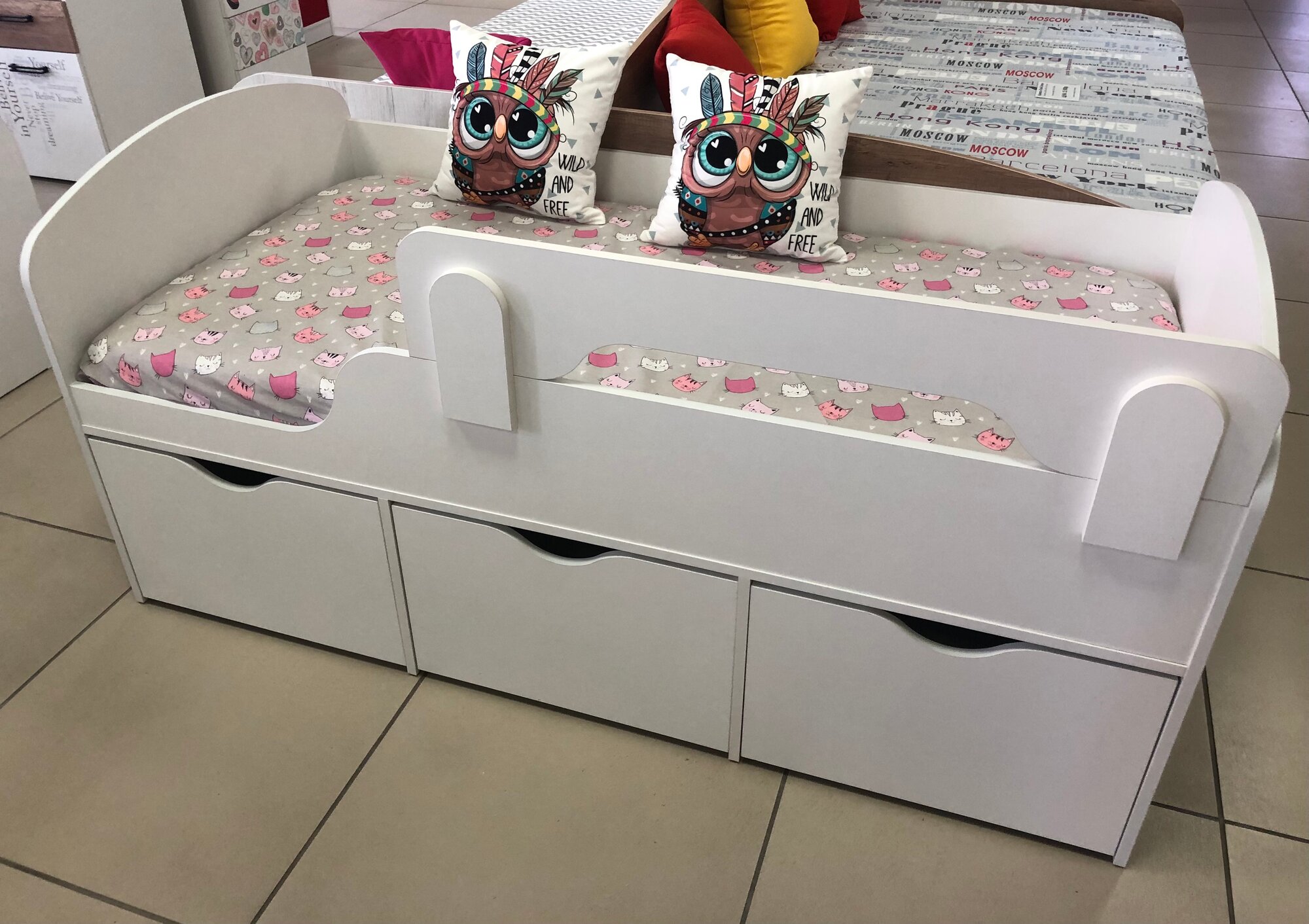 Кровать Малыш 80х160 (цвет белый)