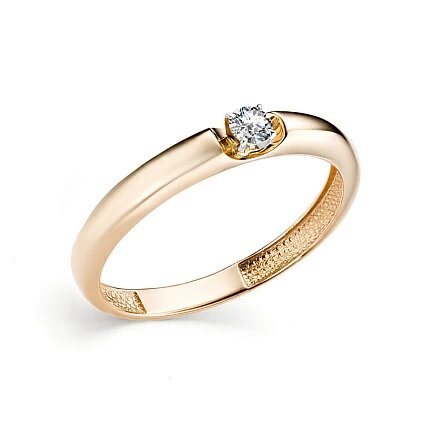 Кольцо помолвочное АЛЬКОР, золото, 585 проба, бриллиант