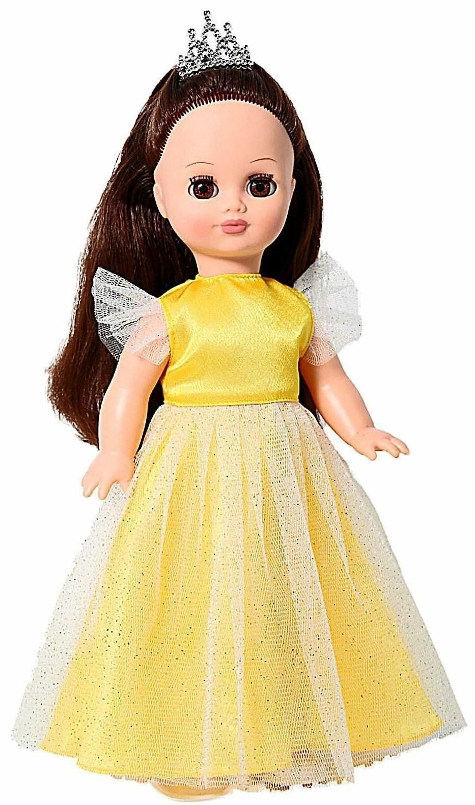 Детская говорящая кукла "Герда праздничная 3", игрушка для девочек со звуковым устройством, классическая куколка с длинными волосами, закрывающая глаза, 38 см