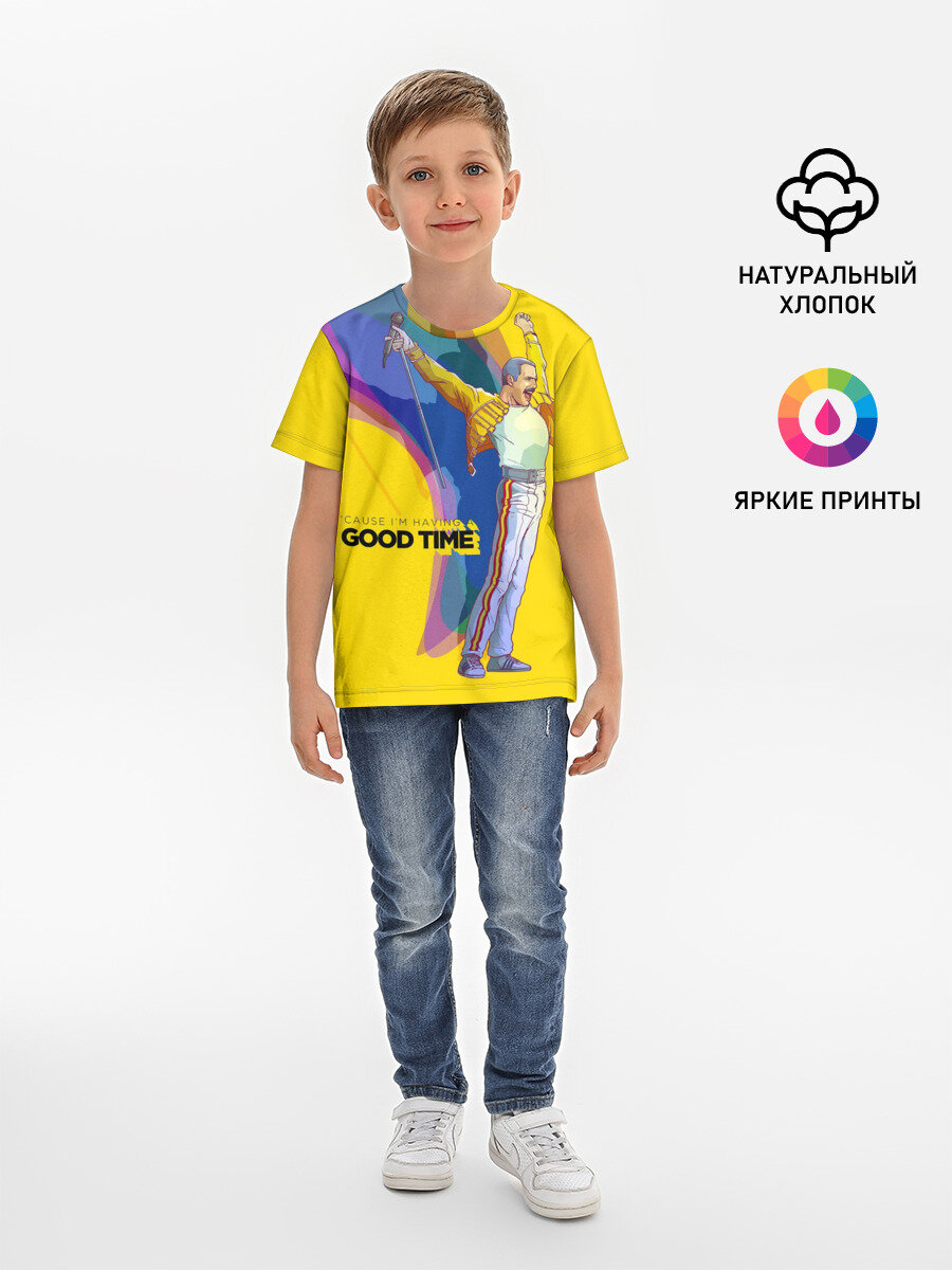 Футболка хлопковая детская Фредди Меркьюри