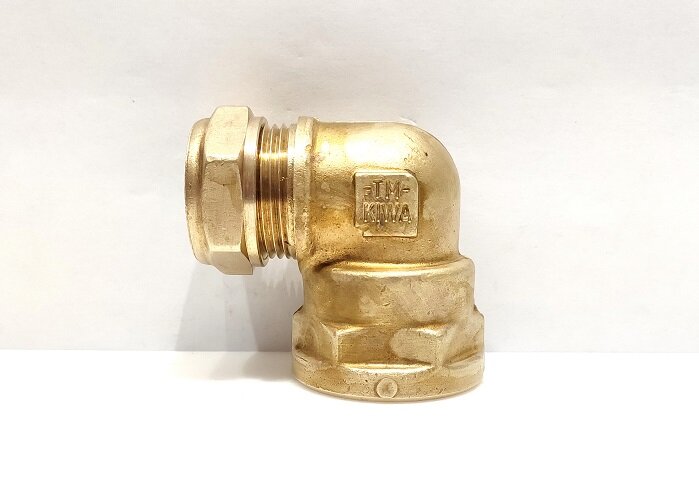 TIEMME угол 22 х 1 внутр обжим латунь