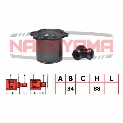 ШРУС внутр. к-кт AUDI Q5 08-, A5/S5 (8T) 07-, A4 AVANT (8K5) 08- (34x123) Nakayama NJ7011NY