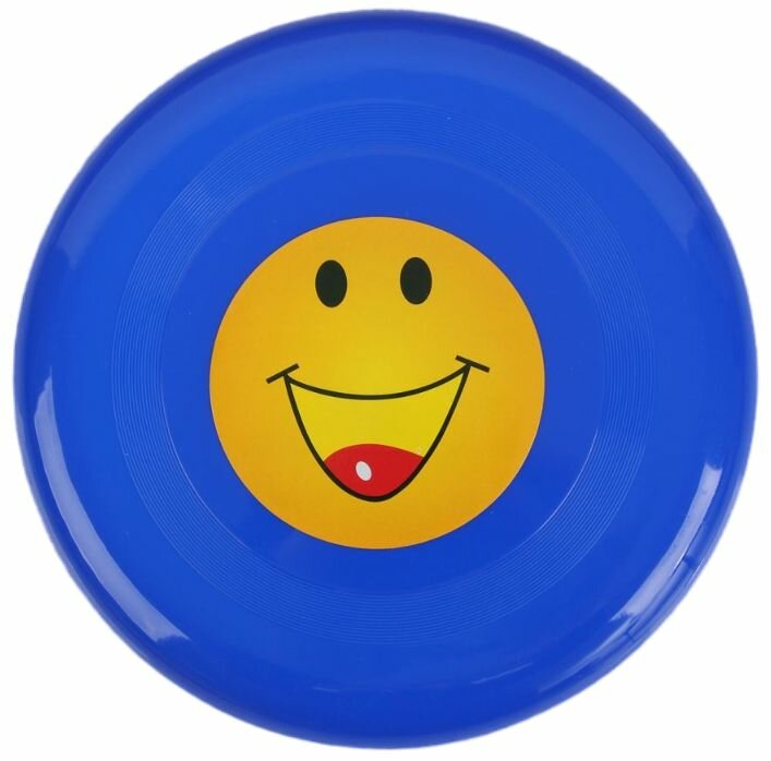 Летающая тарелка "Смайл", фрисби, летающий диск для детей, игрушка фризби, цвета микс