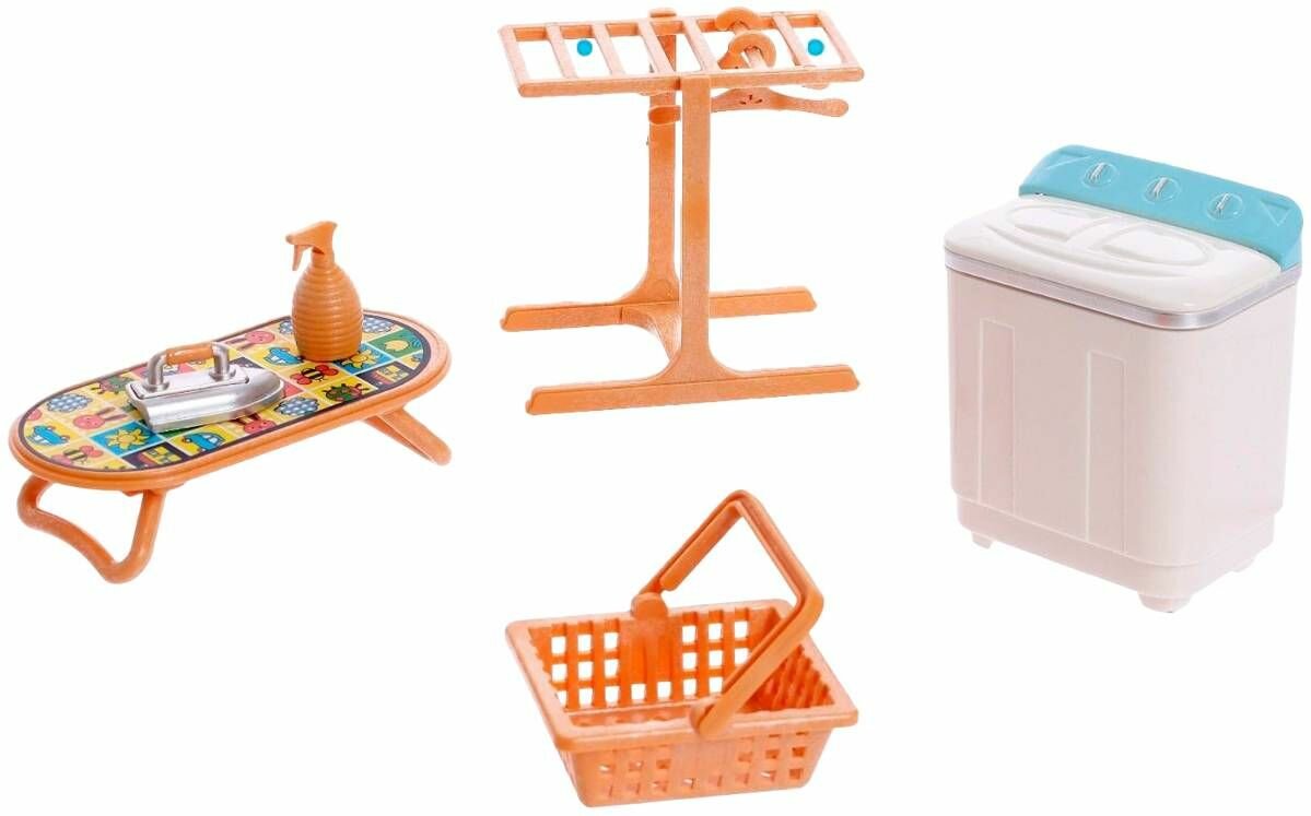 Игровой набор "Мебель для питомцев" с аксессуарами для кукольного домика, детская сюжетно-ролевая игра для девочек, 8 предметов