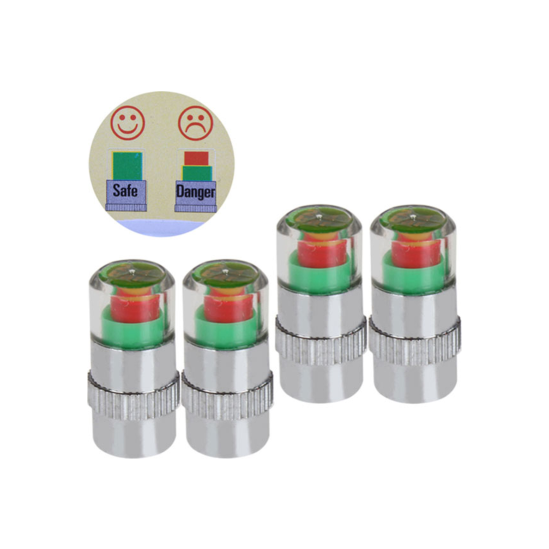 Колпачок c индикатором давления в шинах Air Alert Tire Valve Cap