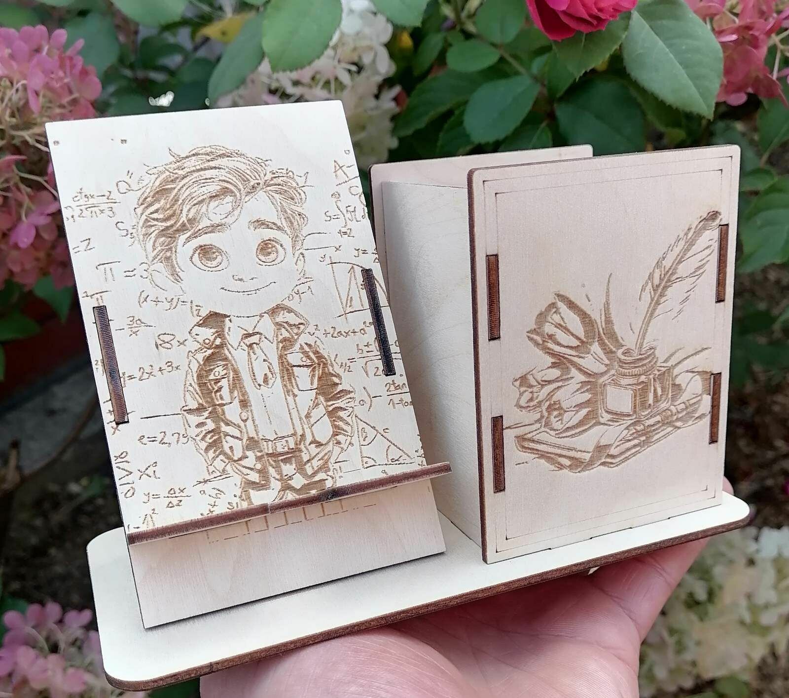 Органайзер для ручек, маркеров, подарок для Мальчика или Девочки с держателем под сотовый телефон