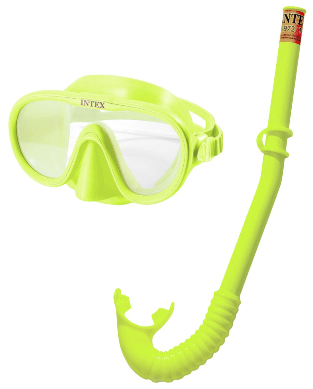Набор для подводного плавания INTEX "Искатель приключений", маска и дыхательная трубка для бассейна и ныряния под водой, плавательные очки со шноркелем для любителей снорклинга и дайвинга, от 8 лет