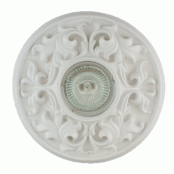 Светильник гипсовый Светкомплект AZT 07 WH (RD-007) ф150 мм белый