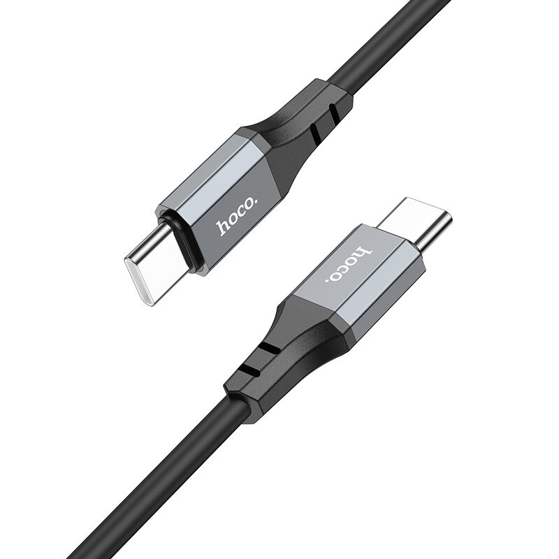 Кабель Type-C Hoco X86 Spear Type-C, 60W PD, 3A, 1м, черный