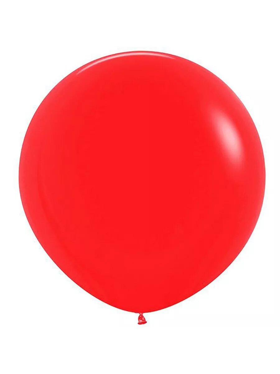 Красный, Пастель / Red, латексный шар (36"/1 м ) 1 шт. / DECOBAL, Вьетнам