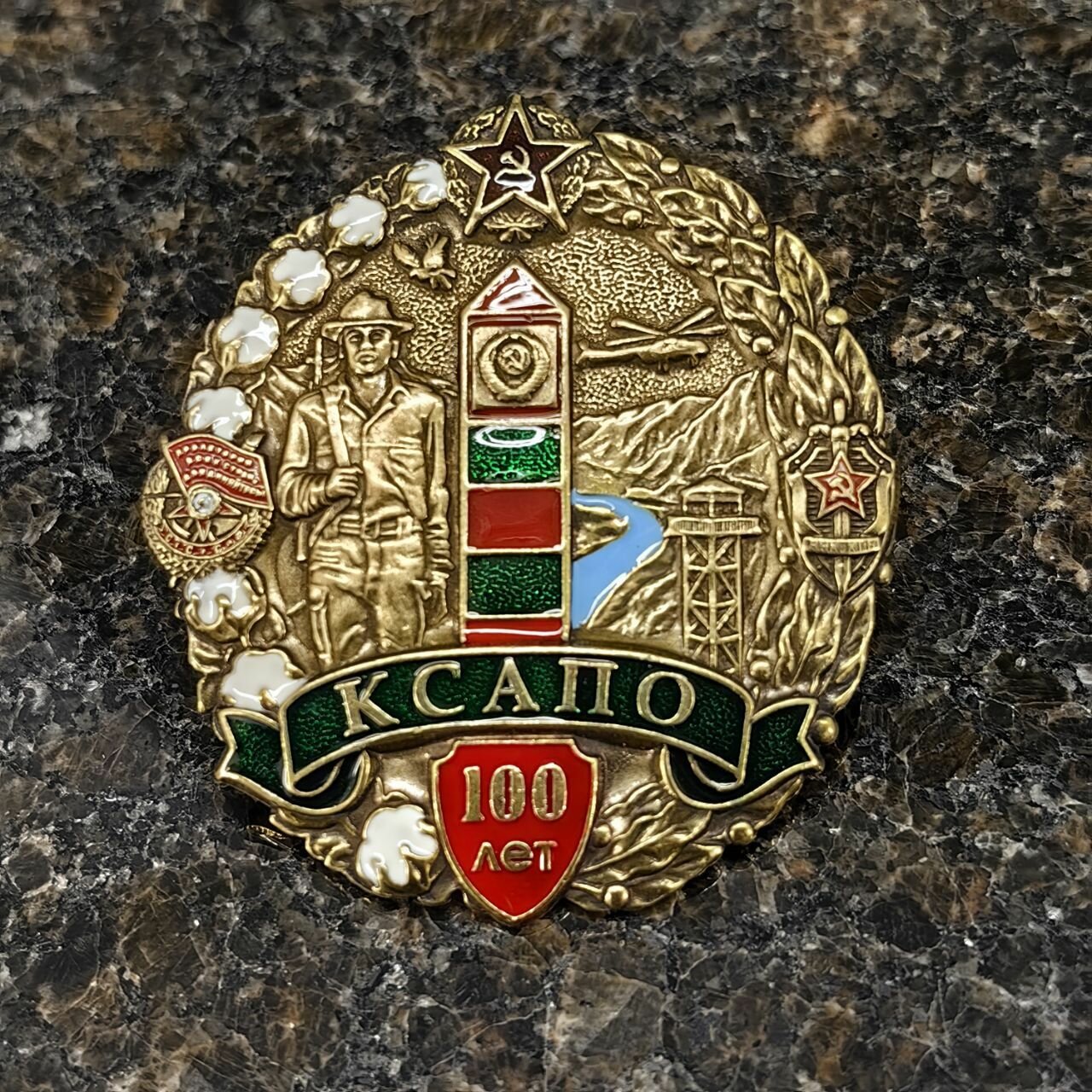 Знак нагрудный 100 ЛЕТ ксапо