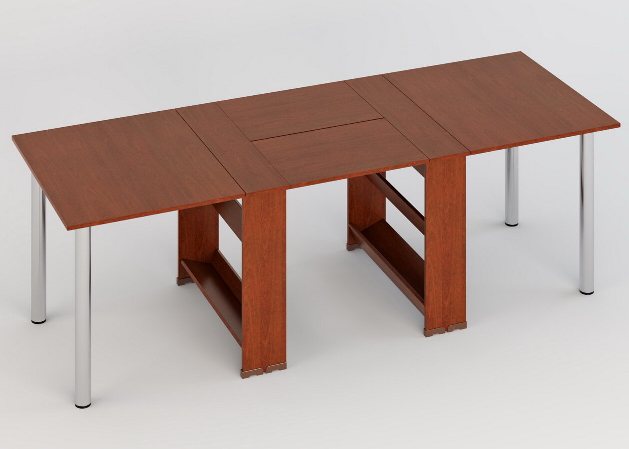 Стол-книжка СКР-16 (2300 мм) Вишня, раскладной, обеденный, 73.9х87.0х230.0 см, россия