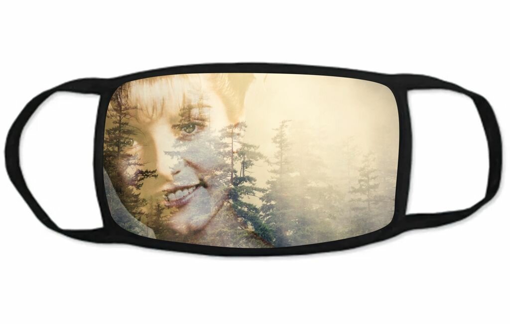 Маска на лицо Твин Пикс, Twin Peaks №10, Детская - 18 на 10 см