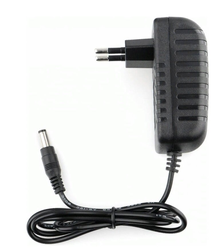 Блок питания 12В 3А, разъём питания DC 5,5 на 2,5мм.