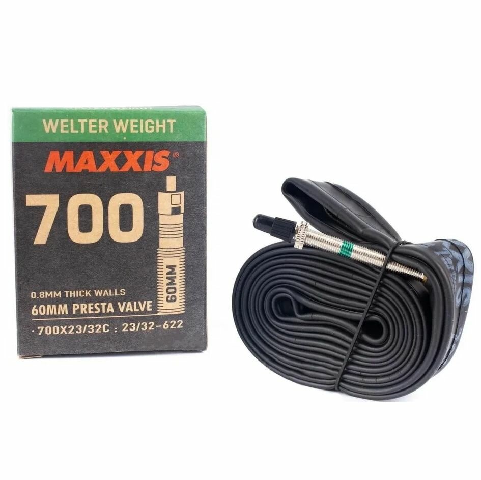 Камера велосипедная 700x23/32C Maxxis Welter Weight, велониппель 60 мм