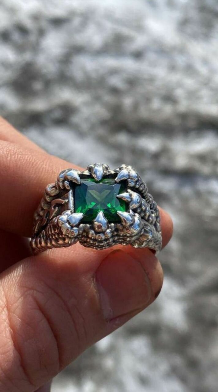 Перстень, серебро, 925 проба, чернение