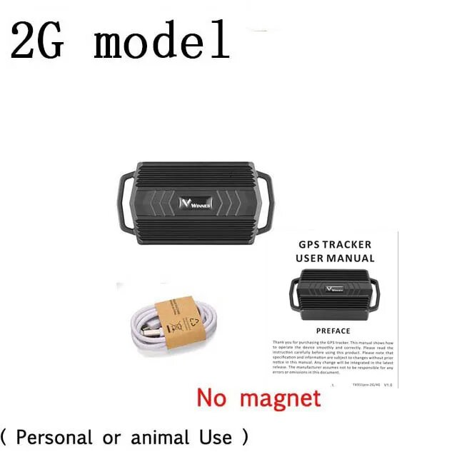 GPS-трекер TKSTAR TK935, водонепроницаемый магнит, 3000 мАч 2G No Magnet Collar