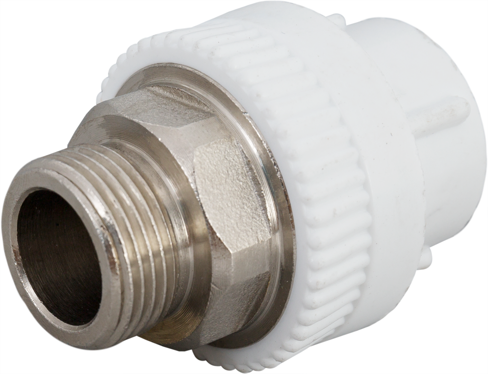 Муфта комбинированная 3/4"x25 мм НР полипропилен