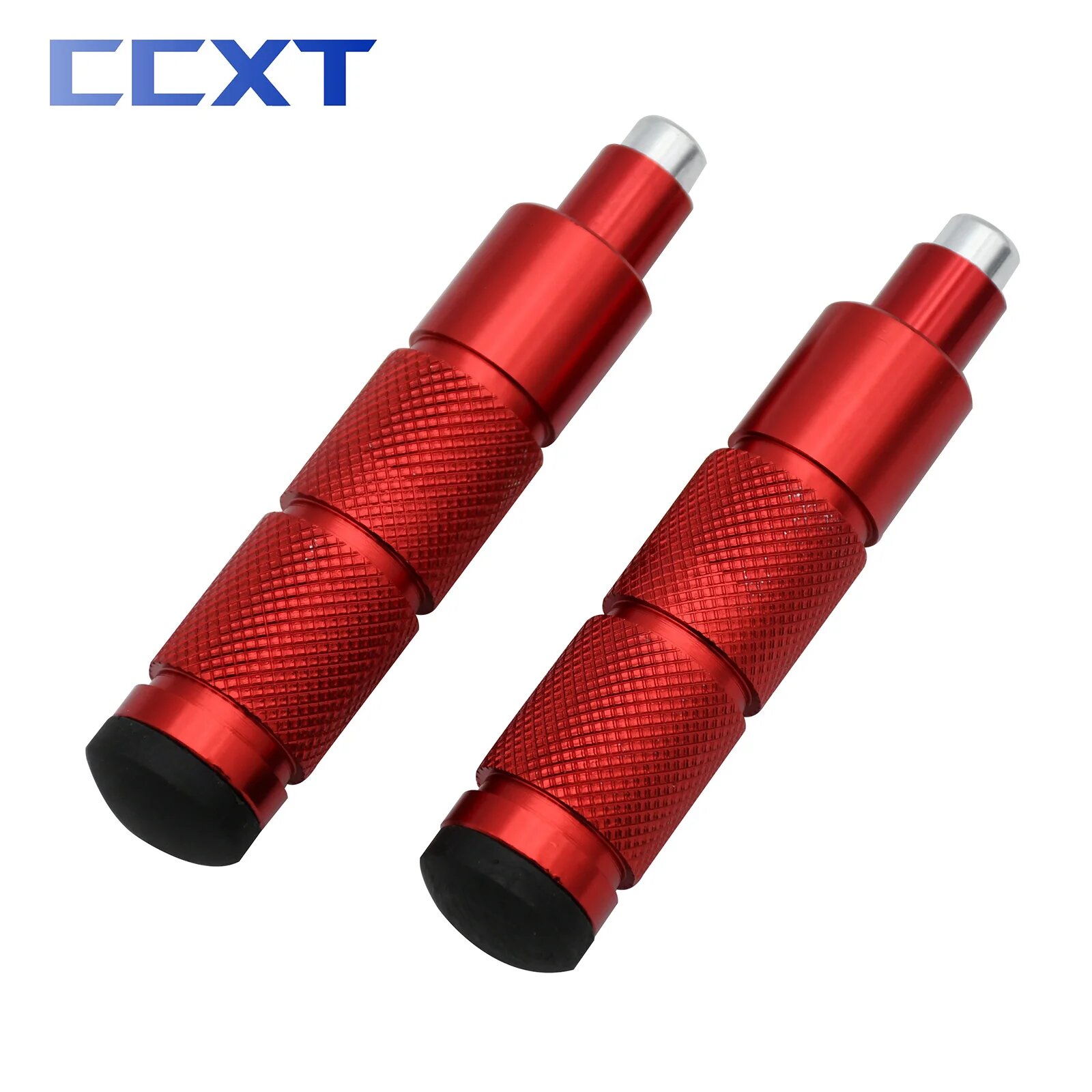 Универсальные алюминиевые подножки с ЧПУ M8, мотоцикл, квадроцикл, скутер, велосипед для грязи, Red