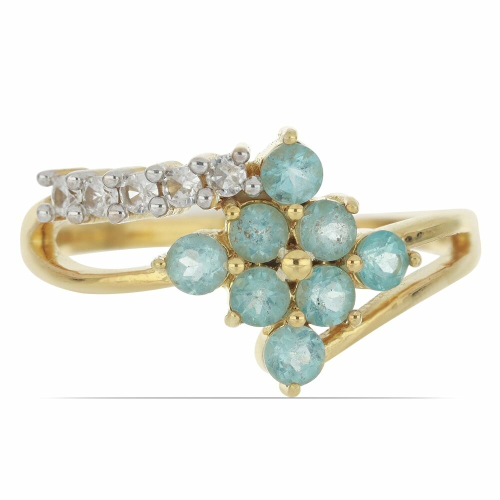 Кольцо, серебро, 925 проба, циркон