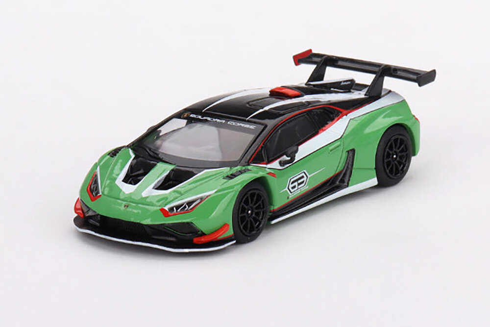 Модель коллекционная MINI GT Lamborghini huracan GT3 EVO2 presentation 2023 green (длина модели 6-10 см)