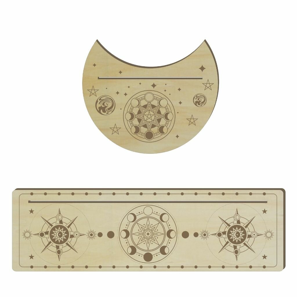 Деревянная подставка для карт Таро, держатель для дисплея, колода, инструменты для гадания ведьмы