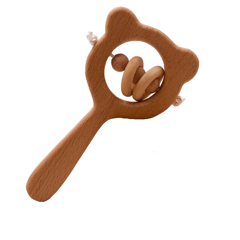 Деревянная соска MOONBIFFY для детей Коричневый, XX-XZ