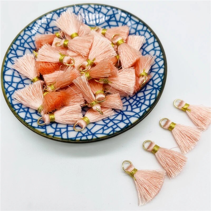 Розовые кисточки из полиэстера, 10 шт, Color: 06