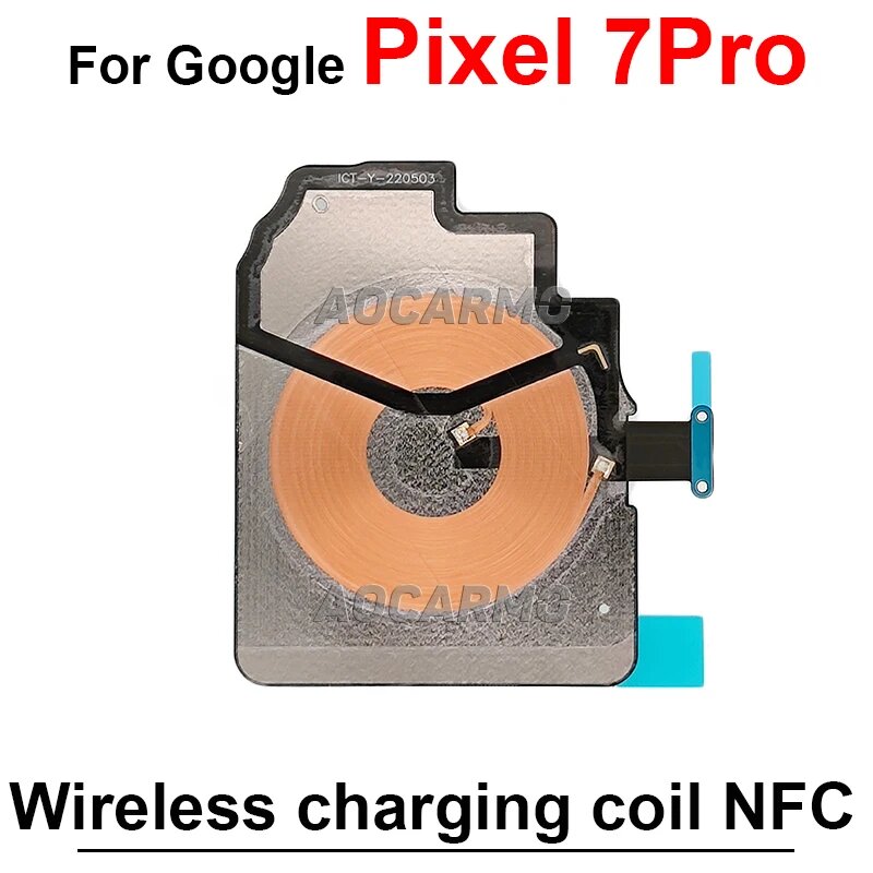 Для Google Pixel 4 3 XL 4XL 5 6Pro 6 6A 7 Pro 8 Pro Fold1 7A 7Pro Индукционная катушка беспроводной зарядки NFC-модуль Запасные части Pixel 7Pro