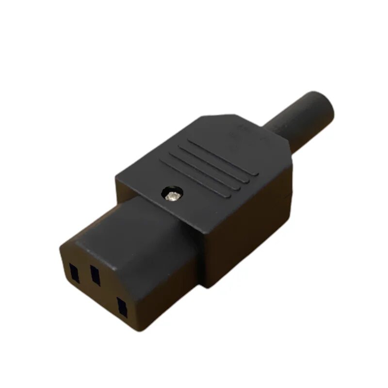 Электрический разъем IEC C13-C14, черный, 1 шт. Female