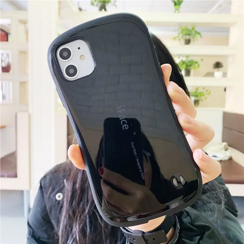 Чехол для iPhone 16 15 14 13 12 Pro 11 Pro XS Max X 17 Air Plus iFace Classic, гладкий, глянцевый, ударопрочный, роскошный, задняя крышка, Coque