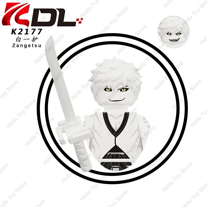 Конструктор BLEACH Куросаки Ичиго, белый, без коробки