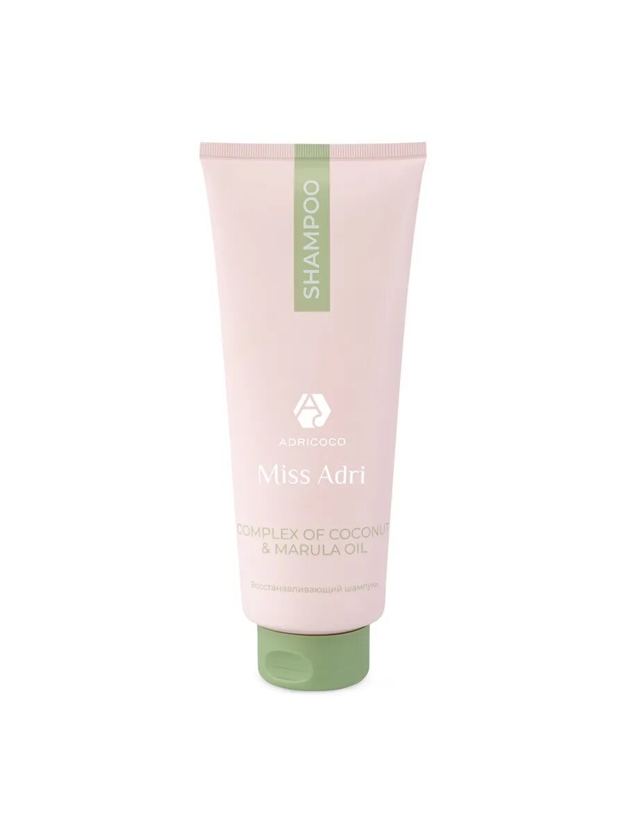 Восстанавливающий шампунь coconut & marula oil,400 мл ADRICOCO